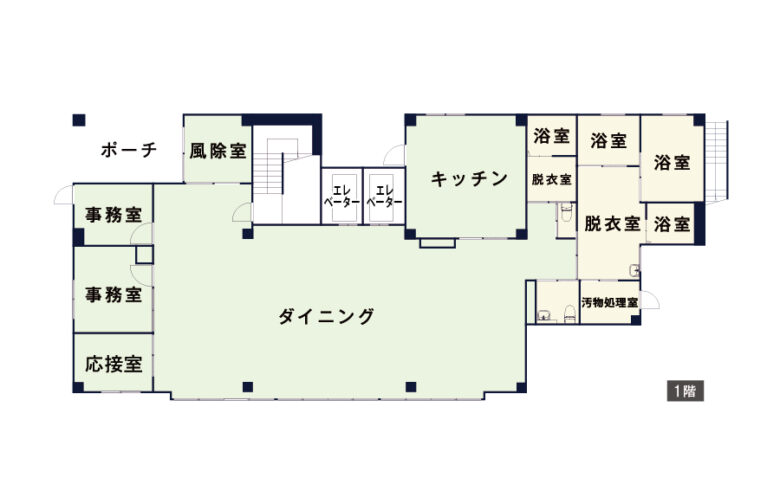 施設紹介 - 平野本町 | RE GAIA リガイア ｜大阪 障がい者入居施設・障がい者ホーム